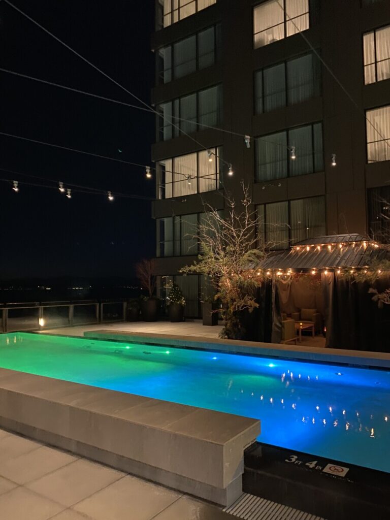 Poolside Dining Experience at the Goldfinch Tavern of Four Seasons Seattle