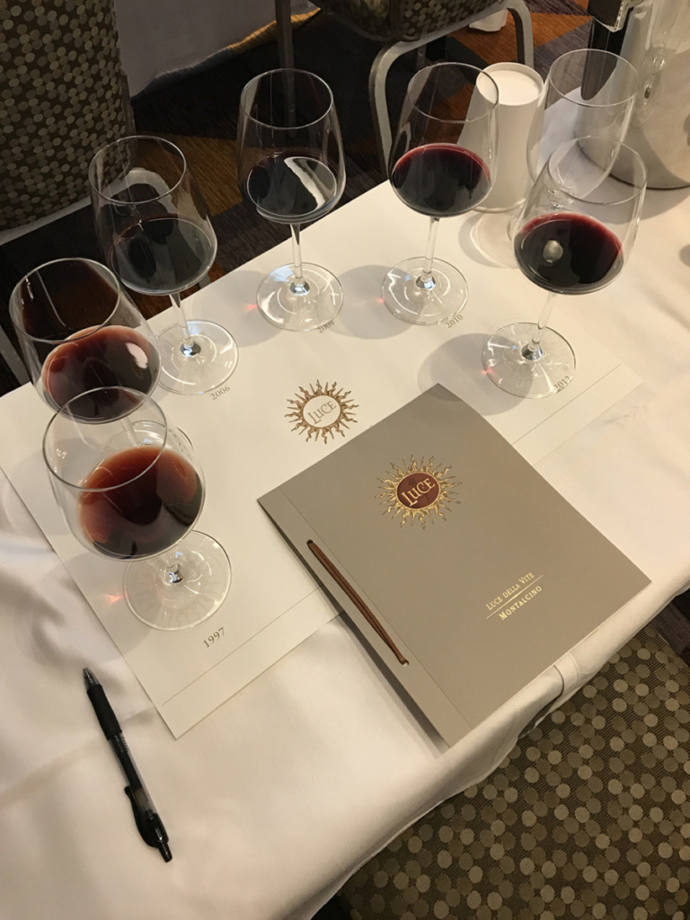 Luce della Vite Wine Tasting at Luce Restaurant.