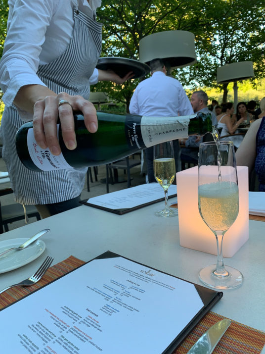 The SolBar Restaurant at The Solage Resort